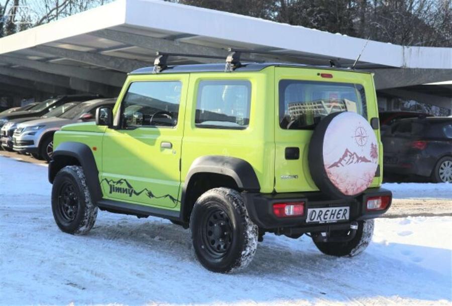 Green Suzuki Jimny 2021 in Kaunas, with an engine capacity of 1.50 L and mileage of 22 thousand km for 32597 €, photo 5 on AUTOMOTO.COM.LV