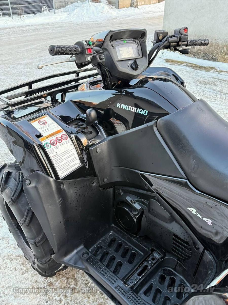 Black Suzuki King Quad 2007 in Tallinn, with an engine capacity of 0.70 L and mileage of 5 thousand km for 5100 €, photo 11 on AUTOMOTO.COM.LV