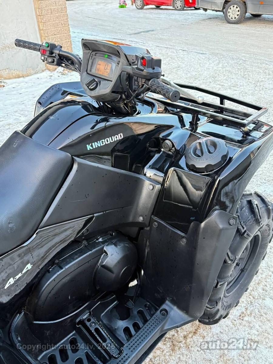Black Suzuki King Quad 2007 in Tallinn, with an engine capacity of 0.70 L and mileage of 5 thousand km for 5100 €, photo 13 on AUTOMOTO.COM.LV