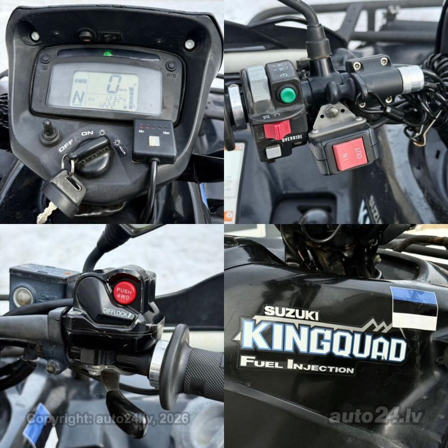 Черный Сузуки King Quad 2008 в Валга, объемом двигателя 0.70 л и пробегом 0 тыс. км за 4800 €, фото 14 на AUTOMOTO.COM.LV