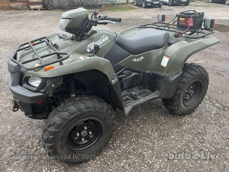 Zaļš Suzuki King Quad 2007 Paide, ar dzinēja tilpumu 0.70 L un nobraukumu 2 tūkst. km par 4800 €, foto 1 vietnē AUTOMOTO.COM.LV