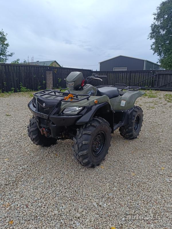 Green Suzuki King Quad 2007 in Viljandi, with an engine capacity of 0.70 L and mileage of 6 thousand km for 3800 €, photo 1 on AUTOMOTO.COM.LV