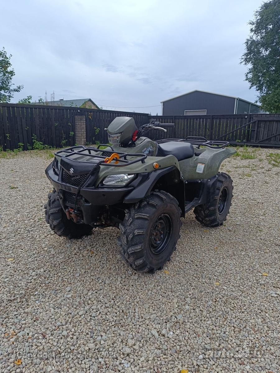 Green Suzuki King Quad 2007 in Viljandi, with an engine capacity of 0.70 L and mileage of 6 thousand km for 3800 €, photo 1 on AUTOMOTO.COM.LV