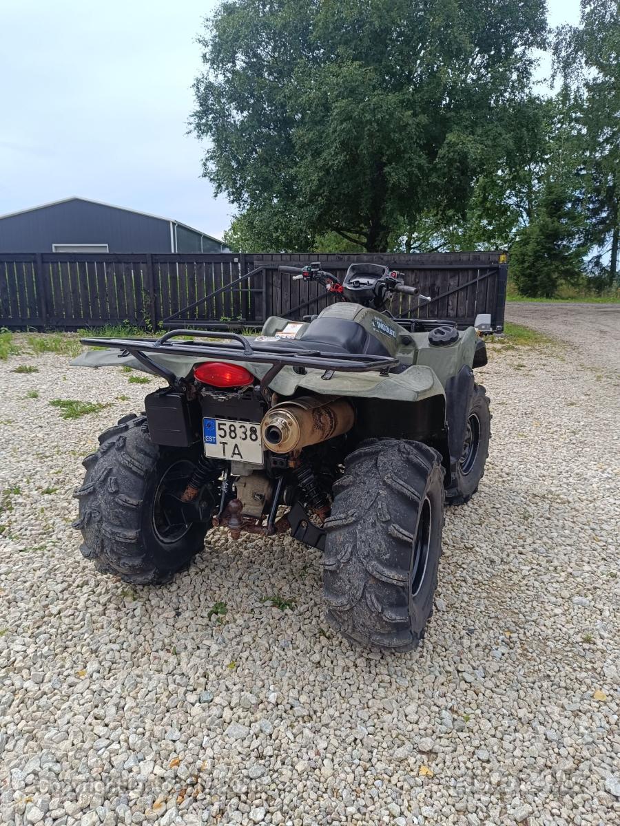 Green Suzuki King Quad 2007 in Viljandi, with an engine capacity of 0.70 L and mileage of 6 thousand km for 3800 €, photo 6 on AUTOMOTO.COM.LV