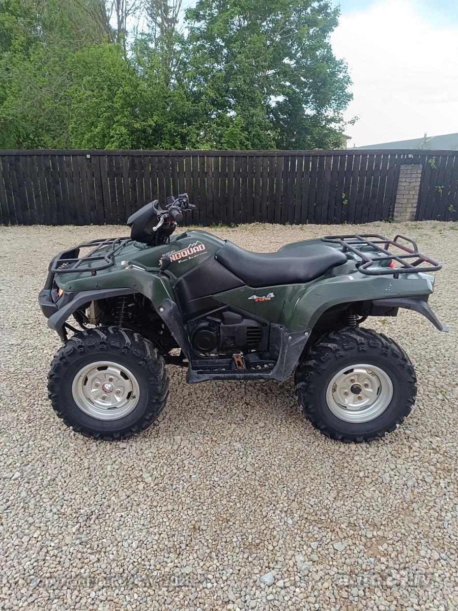 Green Suzuki King Quad 2008 in Viljandi, with an engine capacity of 0.70 L and mileage of 3 thousand km for 3200 €, photo 4 on AUTOMOTO.COM.LV