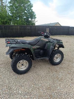 Green Suzuki King Quad 2008 in Viljandi, with an engine capacity of 0.70 L and mileage of 3 thousand km for 3200 €, photo 5 on AUTOMOTO.COM.LV