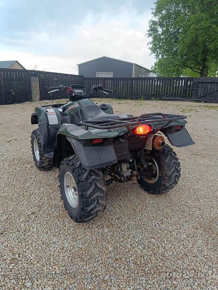 Green Suzuki King Quad 2008 in Viljandi, with an engine capacity of 0.70 L and mileage of 3 thousand km for 3200 €, photo 6 on AUTOMOTO.COM.LV