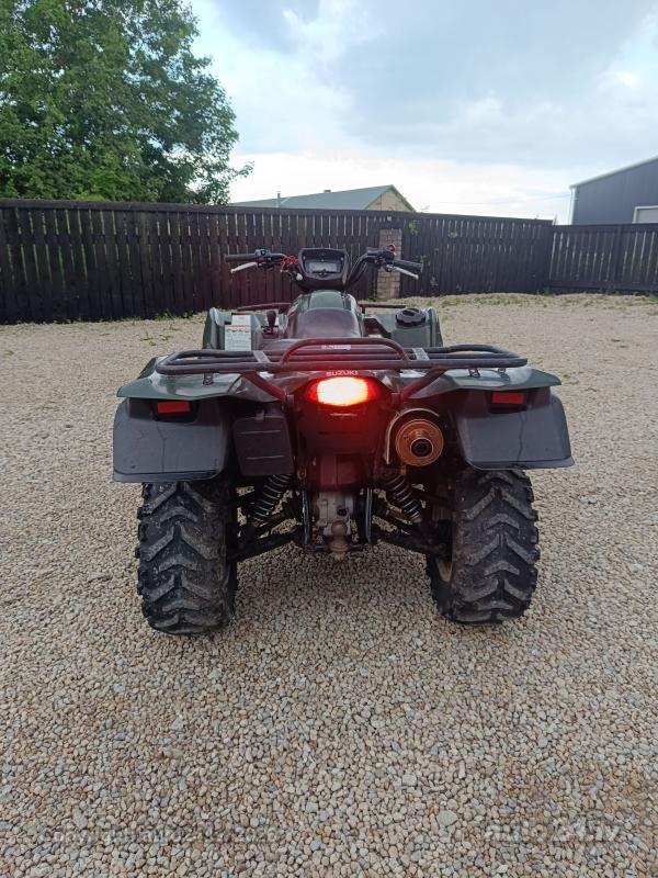 Green Suzuki King Quad 2008 in Viljandi, with an engine capacity of 0.70 L and mileage of 3 thousand km for 3200 €, photo 6 on AUTOMOTO.COM.LV