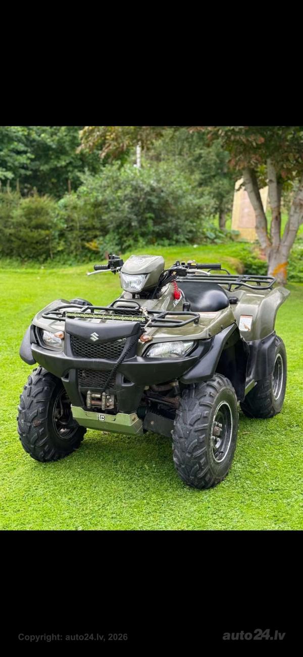 Suzuki King Quad 2013 in Tallinn, with an engine capacity of 0.00 L and mileage of 4 thousand km for 5800 €, photo 1 on AUTOMOTO.COM.LV