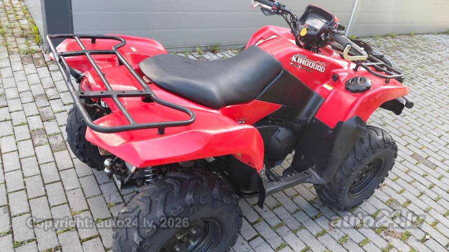Red Suzuki King Quad 2005 in Tallinn, with an engine capacity of 0.70 L and mileage of 4 thousand km for 2900 €, photo 3 on AUTOMOTO.COM.LV