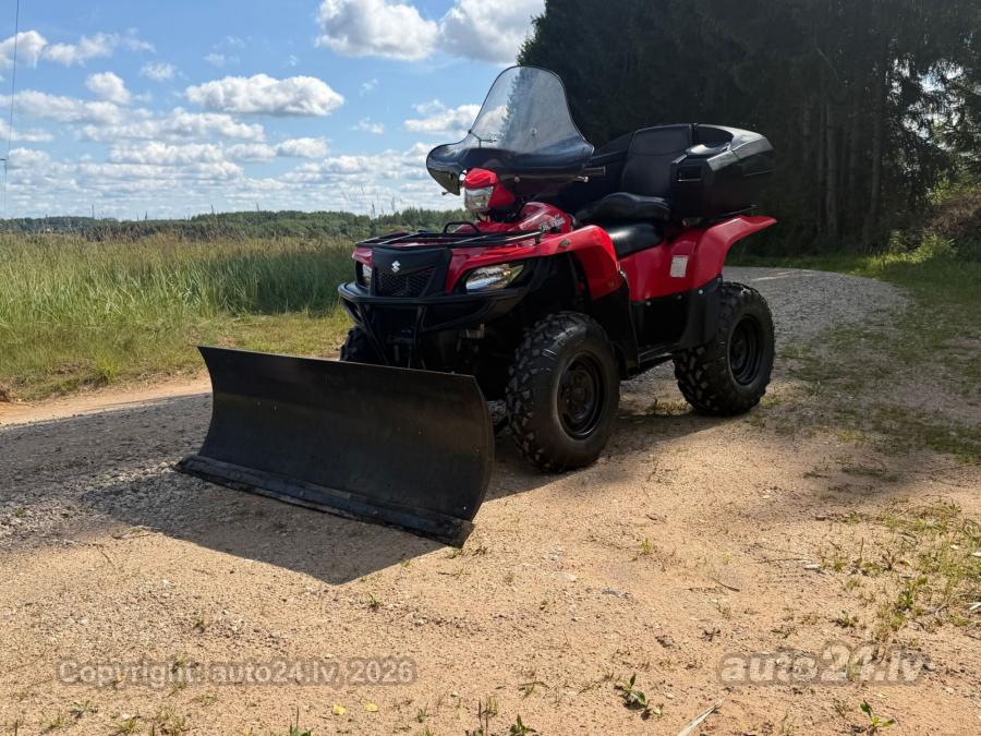 Red Suzuki King Quad 2008 in Tallinn, with an engine capacity of 0.72 L and mileage of 4 thousand km for 6900 €, photo 1 on AUTOMOTO.COM.LV