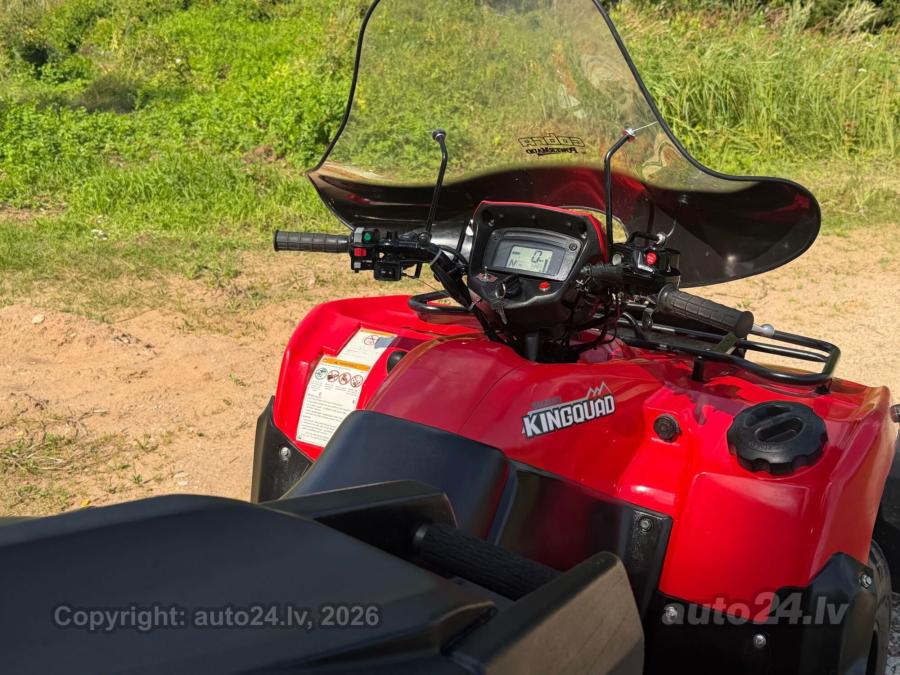 Red Suzuki King Quad 2008 in Tallinn, with an engine capacity of 0.72 L and mileage of 4 thousand km for 6900 €, photo 10 on AUTOMOTO.COM.LV