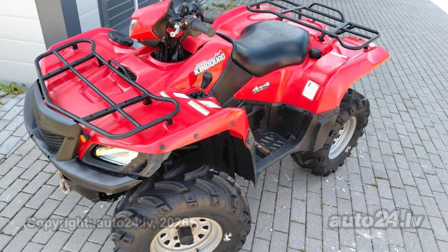 Red Suzuki King Quad 2011 in Tallinn, with an engine capacity of 0.75 L and mileage of 4 thousand km for 4800 €, photo 3 on AUTOMOTO.COM.LV