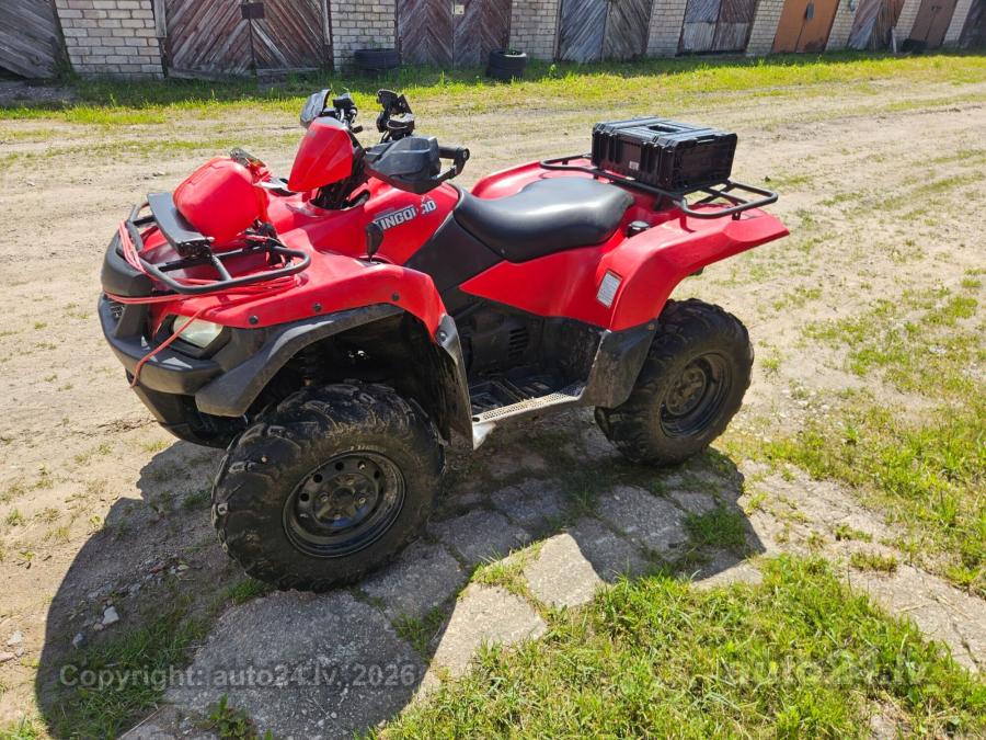 Красный Сузуки King Quad 2013 в Айзкраукле, объемом двигателя 0.50 л и пробегом 18 тыс. км за 5000 €, фото 4 на AUTOMOTO.COM.LV