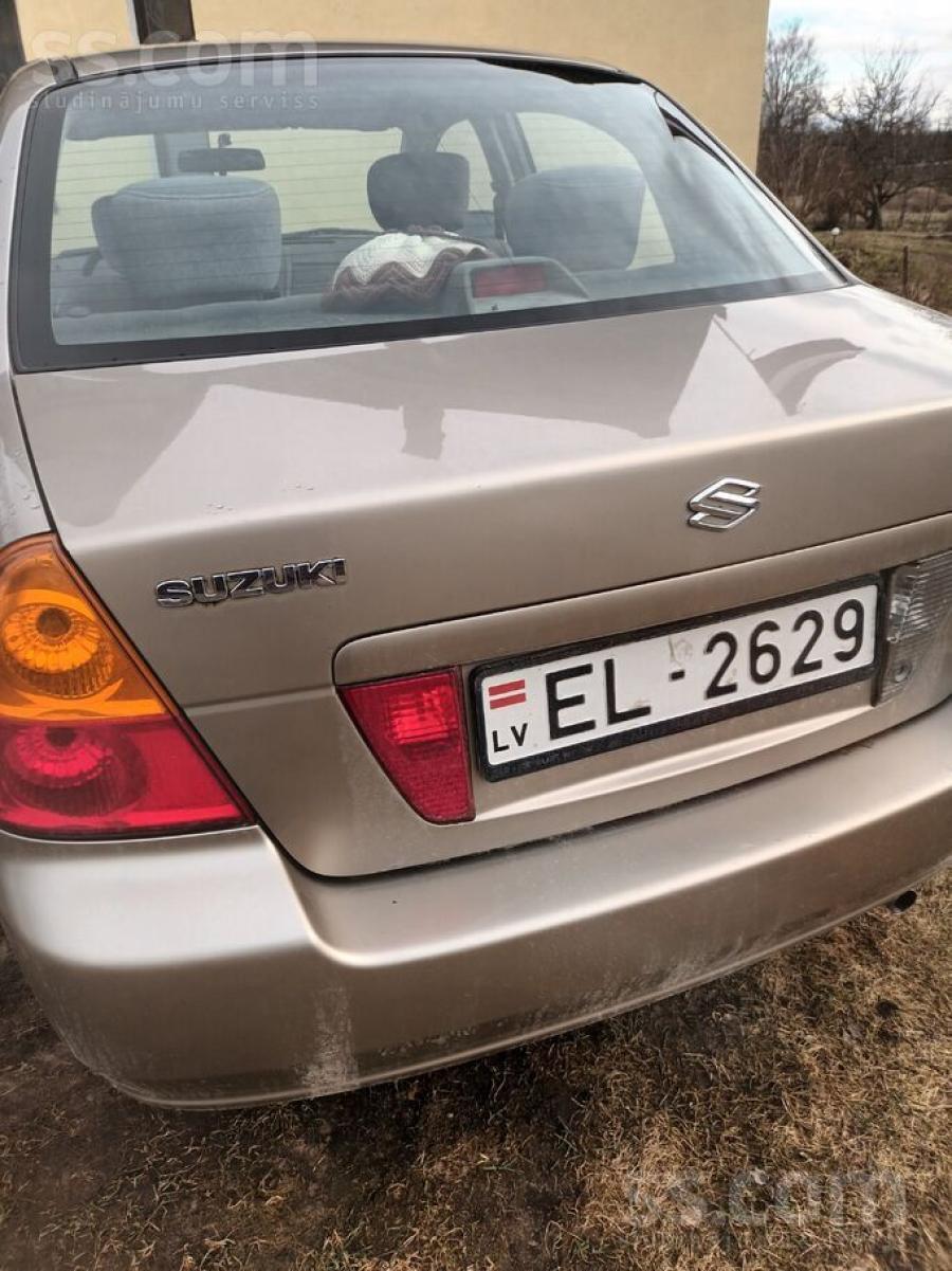 Brūns Suzuki Liana 2002 Ogre, ar dzinēja tilpumu 1.60 L un nobraukumu 130 tūkst. km par 750 €, foto 5 vietnē AUTOMOTO.COM.LV