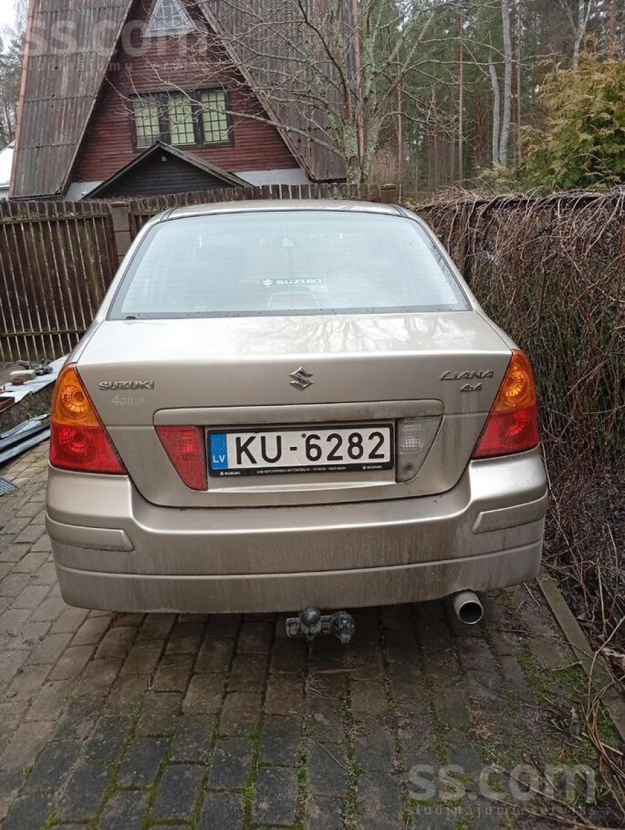 Suzuki Liana 2005 in Riga, with an engine capacity of 1.60 L and mileage of 201 thousand km for 1500 €, photo 4 on AUTOMOTO.COM.LV
