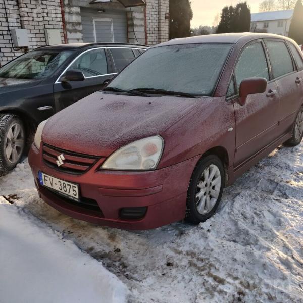 Sarkans Suzuki Liana 2006 Jūrmala, ar dzinēja tilpumu 1.60 L un nobraukumu 128 tūkst. km par 800 €, foto 1 vietnē AUTOMOTO.COM.LV