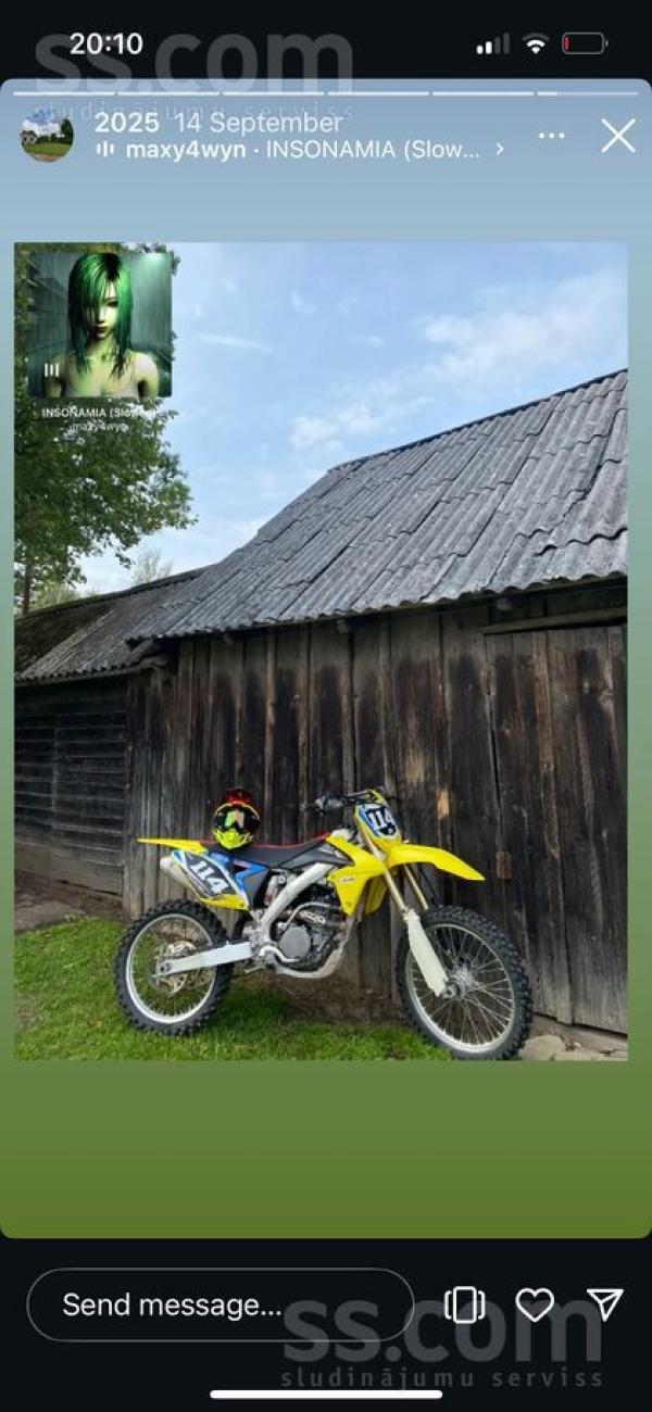 Suzuki RMZ 2011 Alūksne, ar dzinēja tilpumu 0.25 L un nobraukumu 0 tūkst. km par 1300 €, foto 2 vietnē AUTOMOTO.COM.LV