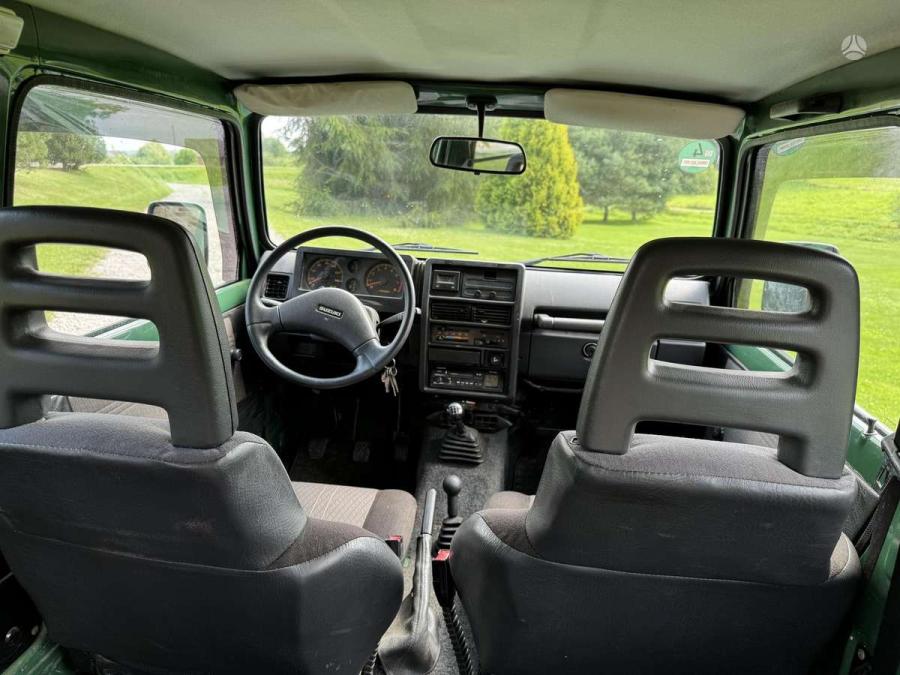 Zaļš Suzuki Samurai 1998 Kelmė, ar dzinēja tilpumu 1.32 L un nobraukumu 139 tūkst. km par 2700 €, foto 14 vietnē AUTOMOTO.COM.LV