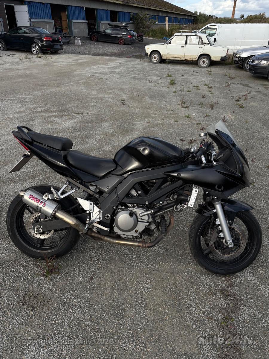 Black Suzuki SV 650 2006 in Tallinn, with an engine capacity of 0.65 L and mileage of 50 thousand km for 2500 €, photo 10 on AUTOMOTO.COM.LV
