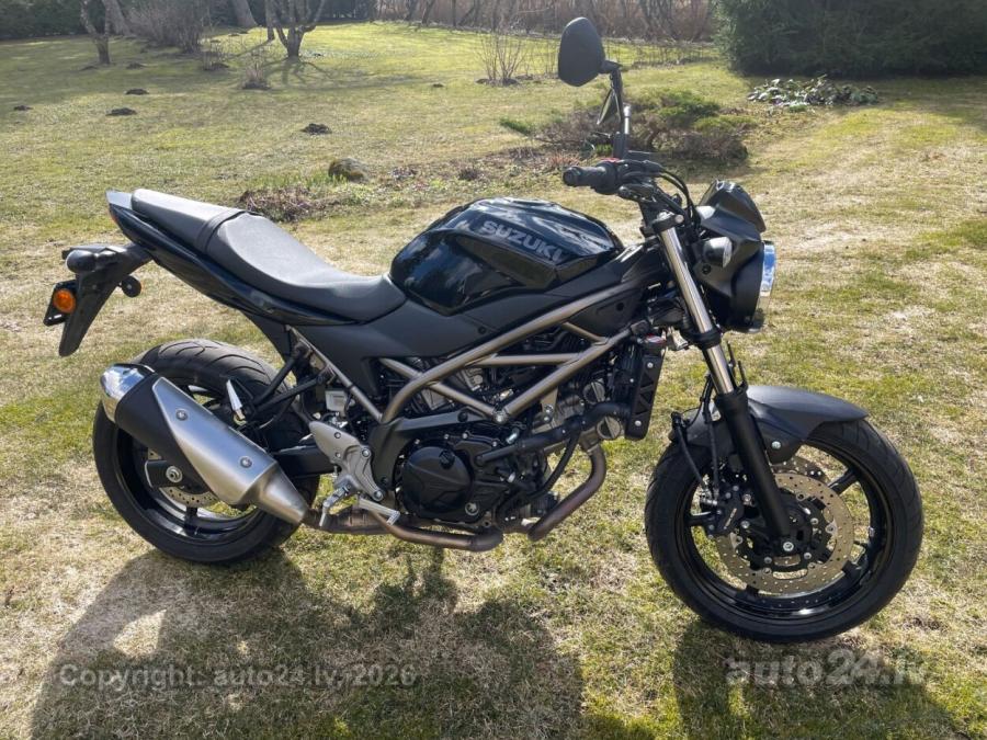 Black Suzuki SV 650 2023 in Tallinn, with an engine capacity of 0.00 L and mileage of 3 thousand km for 6400 €, photo 1 on AUTOMOTO.COM.LV
