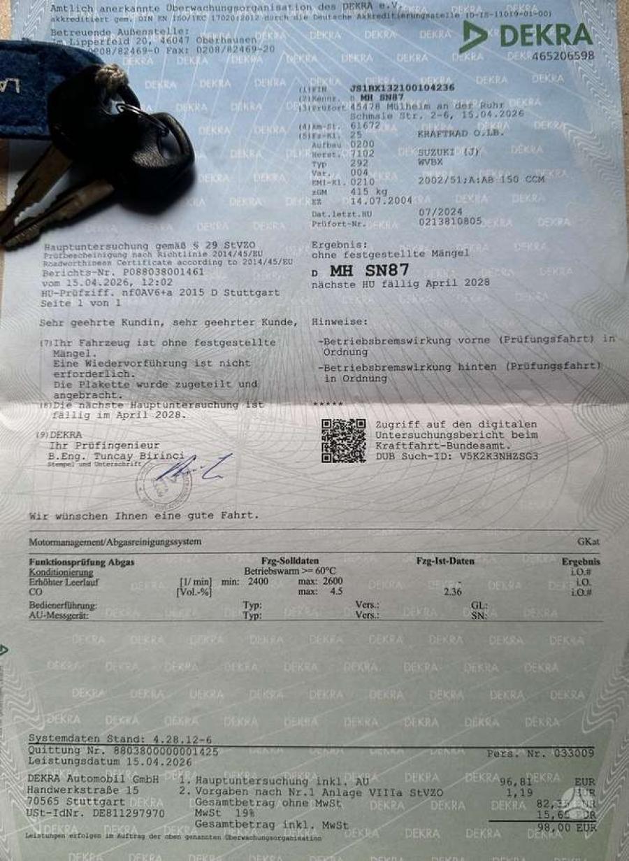 Синий Сузуки SV 2004 в Каунас, объемом двигателя 1.00 л и пробегом 62 тыс. км за 2650 €, фото 19 на AUTOMOTO.COM.LV