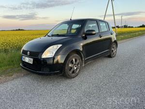 Black Suzuki Swift 2005 in Bauska, with an engine capacity of 1.30 L and mileage of 165 thousand km for 2400 €, photo 4 on AUTOMOTO.COM.LV