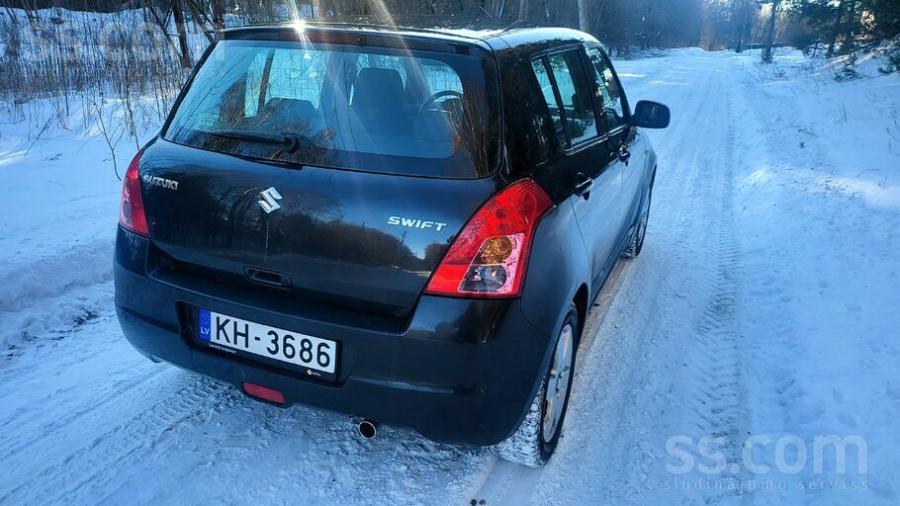 Melns Suzuki Swift 2008 Rīga, ar dzinēja tilpumu 1.30 L un nobraukumu 220 tūkst. km par 3100 €, foto 6 vietnē AUTOMOTO.COM.LV