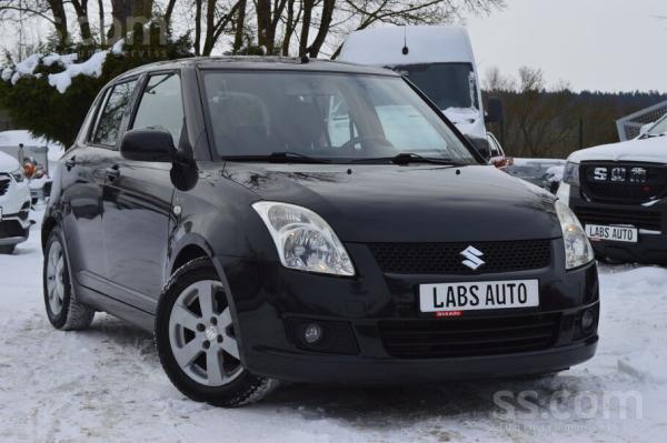 Black Suzuki Swift 2009 in Tukums, with an engine capacity of 1.30 L and mileage of 135 thousand km for 3995 €, photo 3 on AUTOMOTO.COM.LV