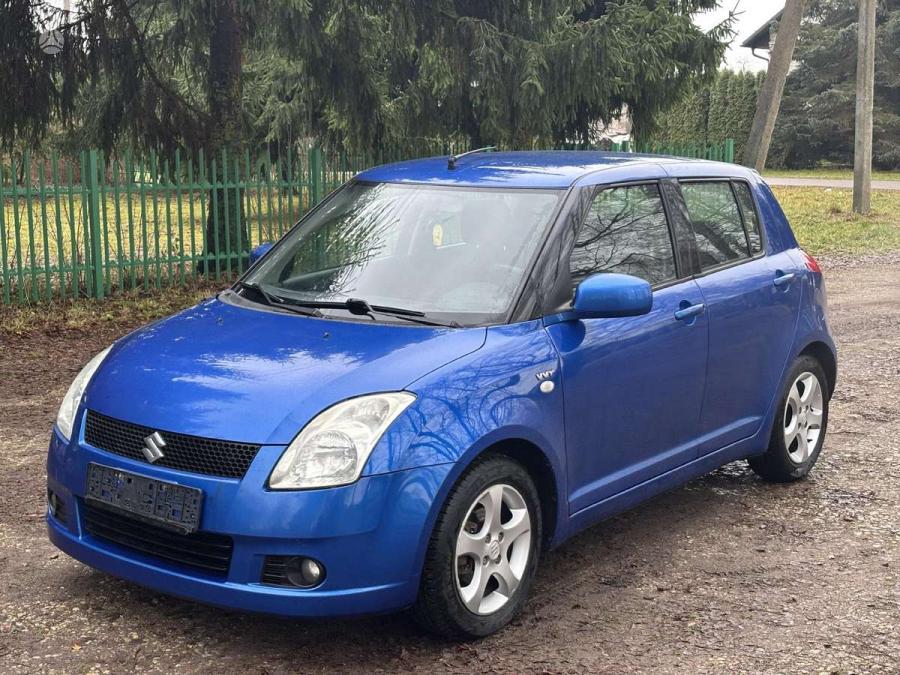 Blue Suzuki Swift 2005 in Utena, with an engine capacity of 1.50 L and mileage of 316 thousand km for 1250 €, photo 1 on AUTOMOTO.COM.LV