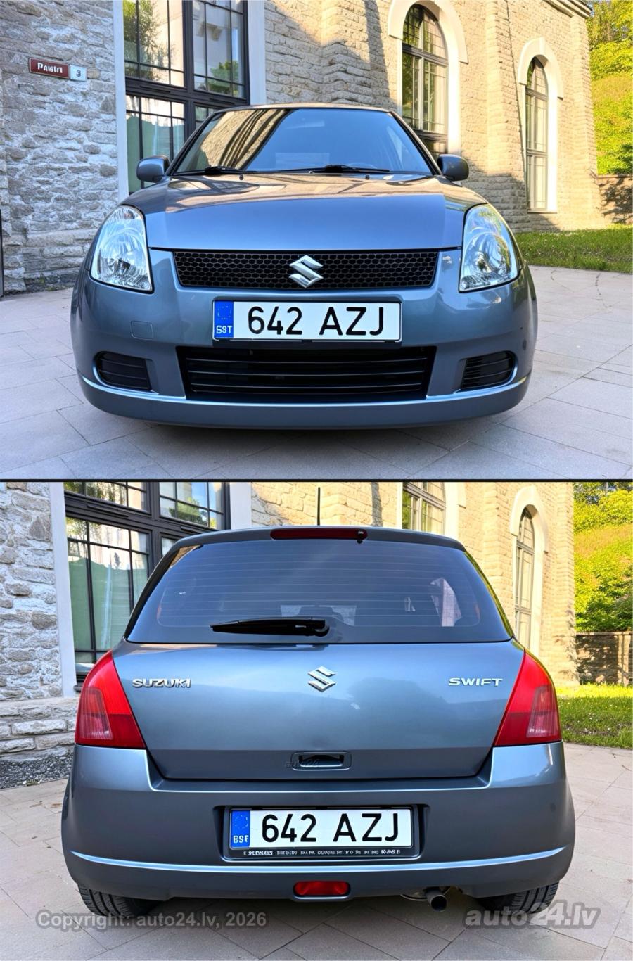 Grey Suzuki Swift 2006 in Tallinn, with an engine capacity of 1.30 L and mileage of 200 thousand km for 1699 €, photo 7 on AUTOMOTO.COM.LV