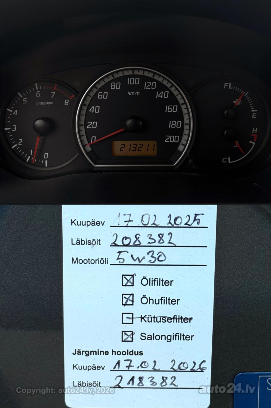 Grey Suzuki Swift 2006 in Tallinn, with an engine capacity of 1.30 L and mileage of 200 thousand km for 1699 €, photo 18 on AUTOMOTO.COM.LV
