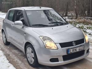 Pelēks Suzuki Swift 2008 Mažeikiai, ar dzinēja tilpumu 1.30 L un nobraukumu 273 tūkst. km par 1800 €, foto 6 vietnē AUTOMOTO.COM.LV