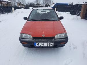 Sarkans Suzuki Swift 1995 Klaipėda, ar dzinēja tilpumu 1.30 L un nobraukumu 14 tūkst. km par 990 €, foto 3 vietnē AUTOMOTO.COM.LV