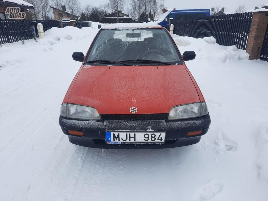 Sarkans Suzuki Swift 1995 Klaipėda, ar dzinēja tilpumu 1.30 L un nobraukumu 14 tūkst. km par 990 €, foto 3 vietnē AUTOMOTO.COM.LV