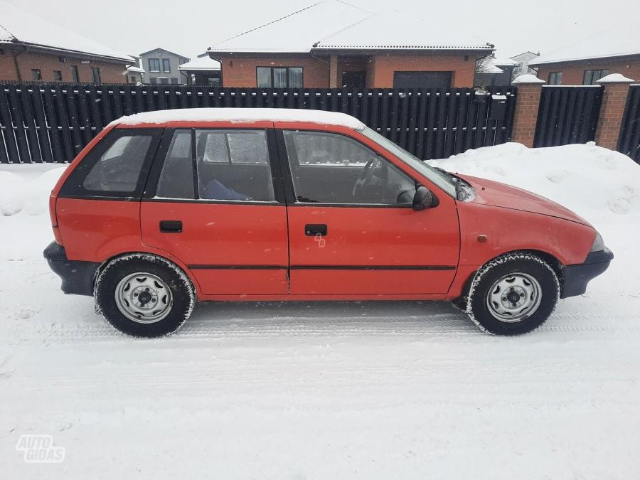 Sarkans Suzuki Swift 1995 Klaipėda, ar dzinēja tilpumu 1.30 L un nobraukumu 14 tūkst. km par 990 €, foto 6 vietnē AUTOMOTO.COM.LV