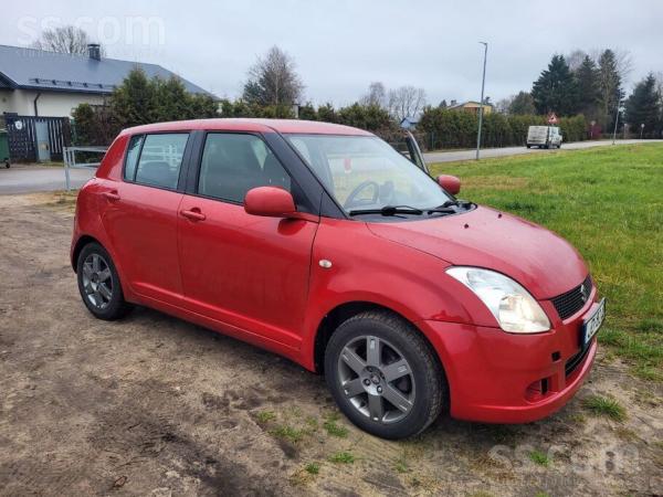 Sarkans Suzuki Swift 2007 Rīga, ar dzinēja tilpumu 1.30 L un nobraukumu 156 tūkst. km par 1650 €, foto 2 vietnē AUTOMOTO.COM.LV