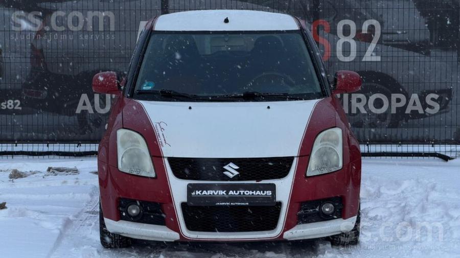 Sarkans Suzuki Swift 2007 Liepāja, ar dzinēja tilpumu 1.60 L un nobraukumu 220 tūkst. km par 4000 €, foto 1 vietnē AUTOMOTO.COM.LV