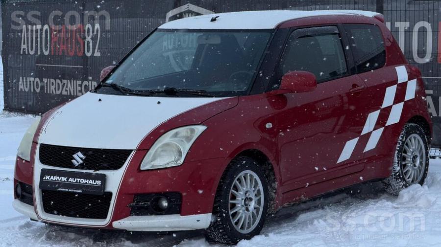 Sarkans Suzuki Swift 2007 Liepāja, ar dzinēja tilpumu 1.60 L un nobraukumu 220 tūkst. km par 4000 €, foto 8 vietnē AUTOMOTO.COM.LV