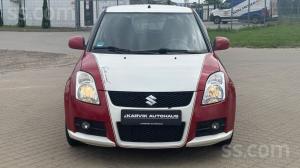 Sarkans Suzuki Swift 2007 Liepāja, ar dzinēja tilpumu 1.60 L un nobraukumu 224 tūkst. km par 2750 €, foto  vietnē AUTOMOTO.COM.LV