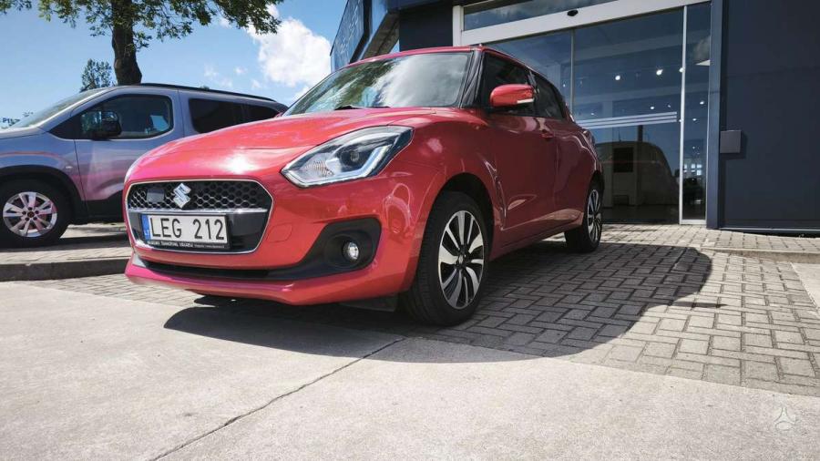 Red Suzuki Swift 2019 in Klaipeda, with an engine capacity of 1.24 L and mileage of 51 thousand km for 10000 €, photo 3 on AUTOMOTO.COM.LV