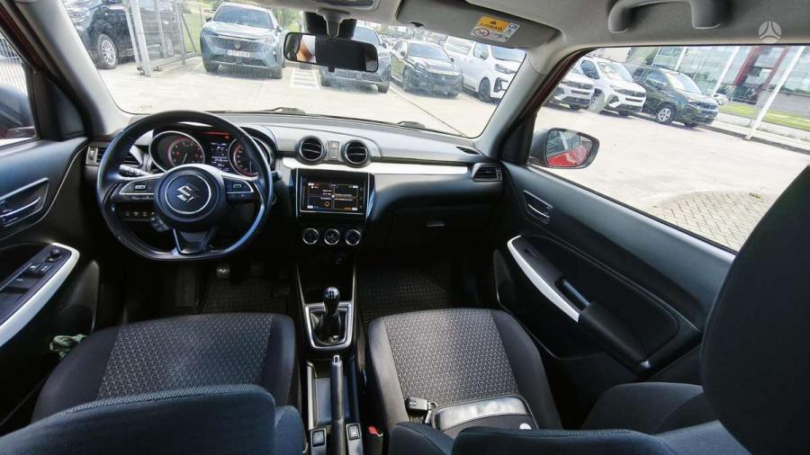 Red Suzuki Swift 2019 in Klaipeda, with an engine capacity of 1.24 L and mileage of 51 thousand km for 10000 €, photo 18 on AUTOMOTO.COM.LV