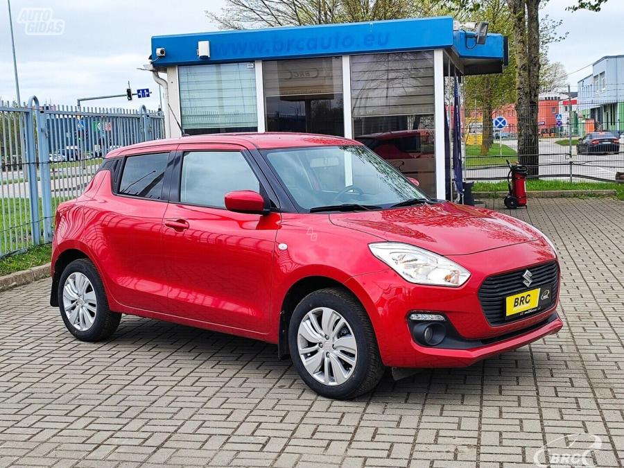 Sarkans Suzuki Swift 2021 Avižieniai, ar dzinēja tilpumu 1.20 L un nobraukumu 12 tūkst. km par 11200 €, foto 32 vietnē AUTOMOTO.COM.LV