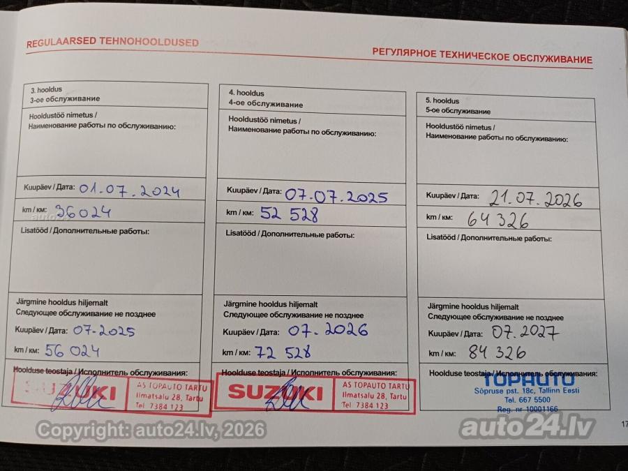 Red Suzuki Swift 2021 in Tallinn, with an engine capacity of 1.20 L and mileage of 64 thousand km for 10900 €, photo 29 on AUTOMOTO.COM.LV