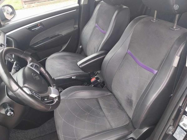 Violet Suzuki Swift 2015 in Marijampole, with an engine capacity of 1.24 L and mileage of 139 thousand km for 5650 €, photo 8 on AUTOMOTO.COM.LV