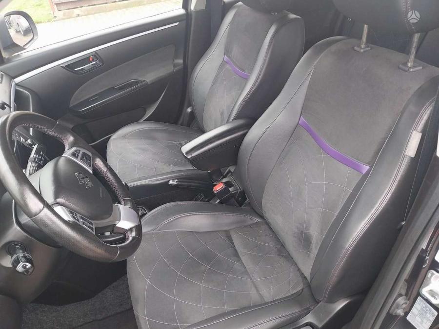 Violet Suzuki Swift 2015 in Marijampole, with an engine capacity of 1.24 L and mileage of 139 thousand km for 5650 €, photo 8 on AUTOMOTO.COM.LV