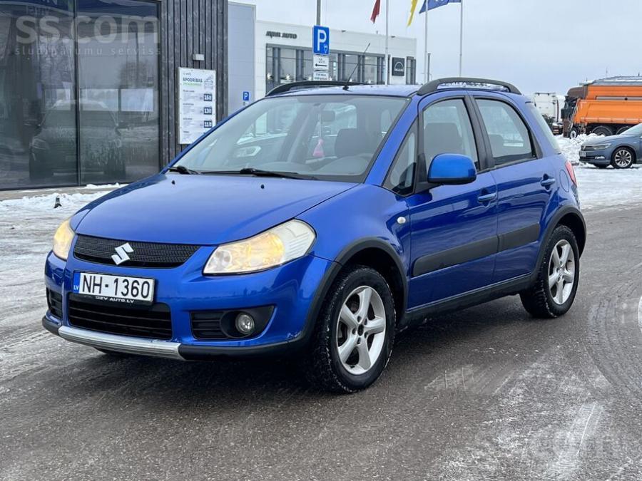 Blue Suzuki SX4 2007 in Riga, with an engine capacity of 1.60 L and mileage of 210 thousand km for 2250 €, photo 1 on AUTOMOTO.COM.LV