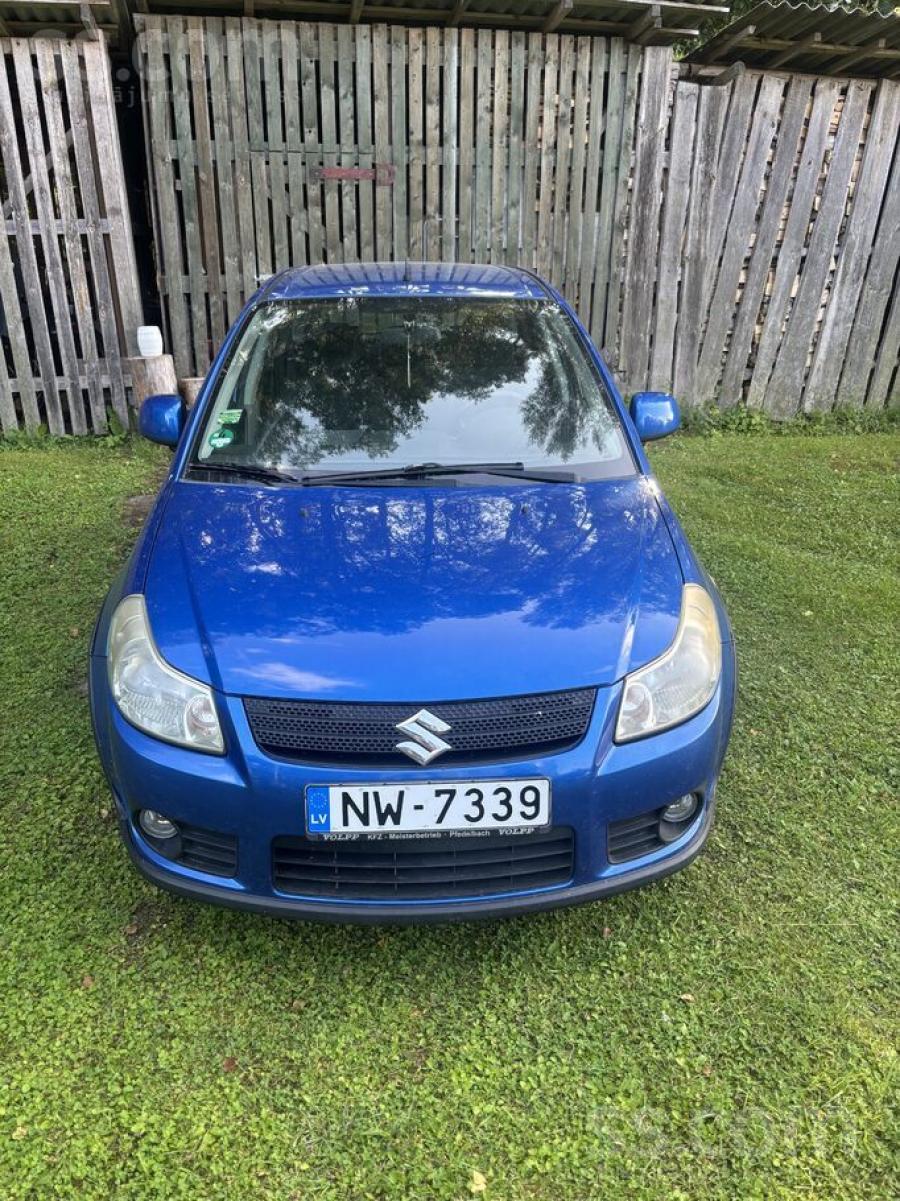 Blue Suzuki SX4 2008 in Limbazi, with an engine capacity of 1.60 L and mileage of 247 thousand km for 2000 €, photo 1 on AUTOMOTO.COM.LV
