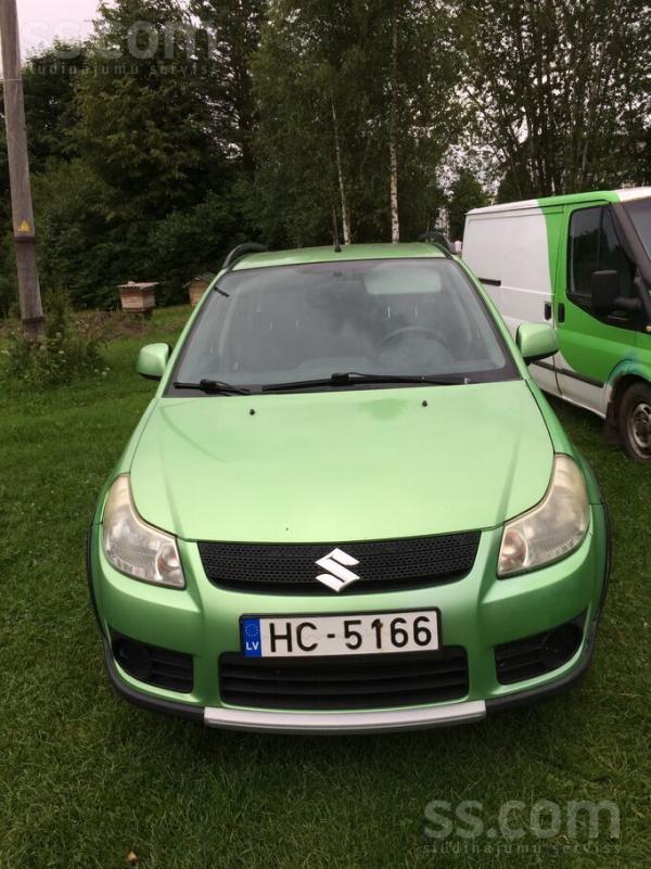 Green Suzuki SX4 2008 in Kuldiga, with an engine capacity of 1.60 L and mileage of 287 thousand km for 1700 €, photo 1 on AUTOMOTO.COM.LV