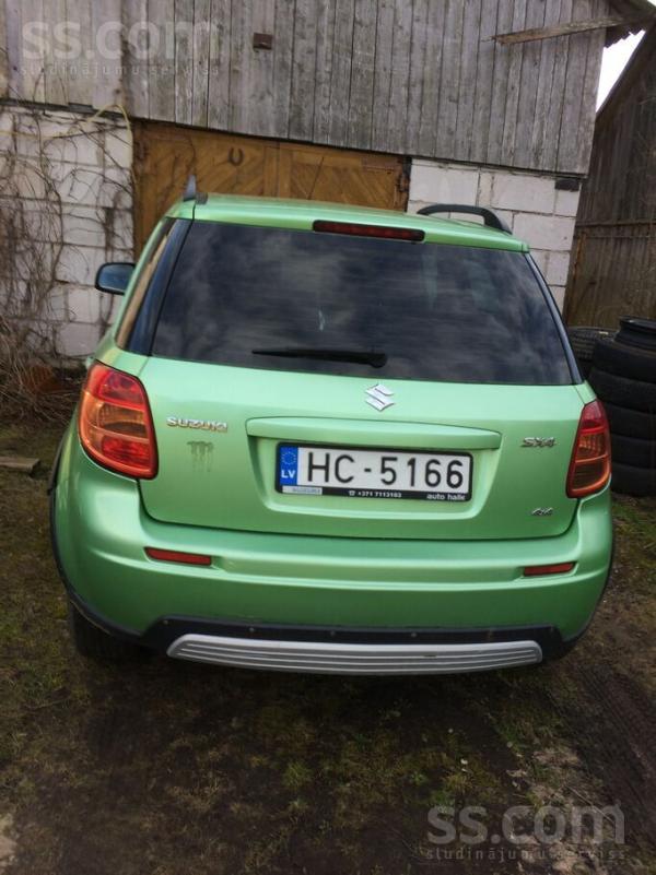 Zaļš Suzuki SX4 2008 Kuldīga, ar dzinēja tilpumu 1.60 L un nobraukumu 287 tūkst. km par 1500 €, foto 2 vietnē AUTOMOTO.COM.LV